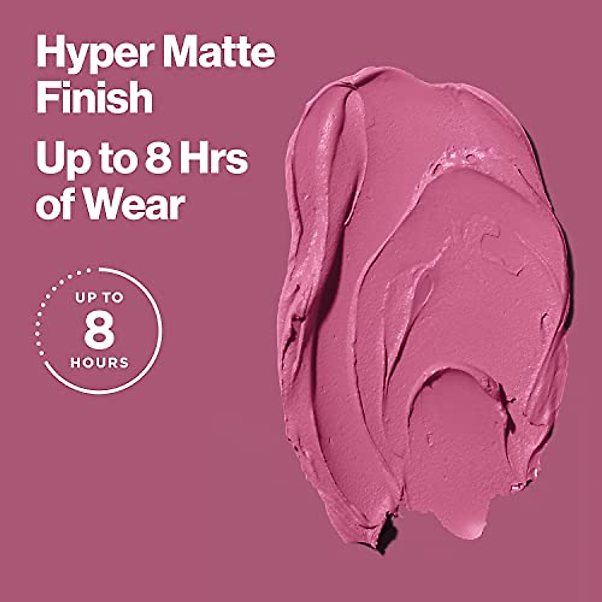 Revlon Ultra HD Lip Mousse Hyper Matte, Longwearing Creamy Liquid Lipstick, in Pink 100 Degrees (805), 0.2 oz