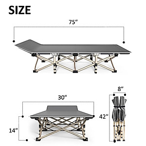 STARBRILLIANT Adjustable Foldable Deck Chair with Cushion, Foldable Outdoor Terrace Lounge Chair, Open to Rest No Pillows Needed (Gray B)