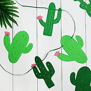 Yaaaaasss! Fiesta Banner Cacti Garlands Green Felt Mexican Themed Party Decoration Llama Birthday Party Baby Shower Supplies