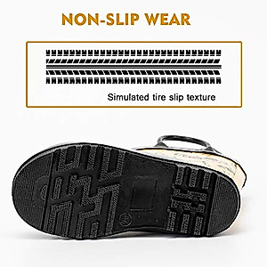 ADAMUMU Toddler Kids Rain Boots Childrens Waterproof Rubber Shoes with Easy-On Handles Lightweight in Cartoon Patterns for Boys & Girls A-Yellow