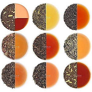 VAHDAM, Assorted Loose Leaf Tea Sampler - 10 Teas, 50 Servings | Tea Variety Pack - Black Tea, Green Tea, Oolong Tea, Chai Tea, White Tea | Brew as Hot/Iced Tea, Kombucha Tea