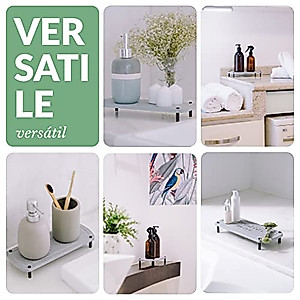 Momo Lifestyle Bathroom Sink Fast Drying Stone Sink Caddy Drying Rack Accessory Organizer Diatomaceous Earth Bottle Drying Rack Dish Sponge Countertop Organizer Drytomini