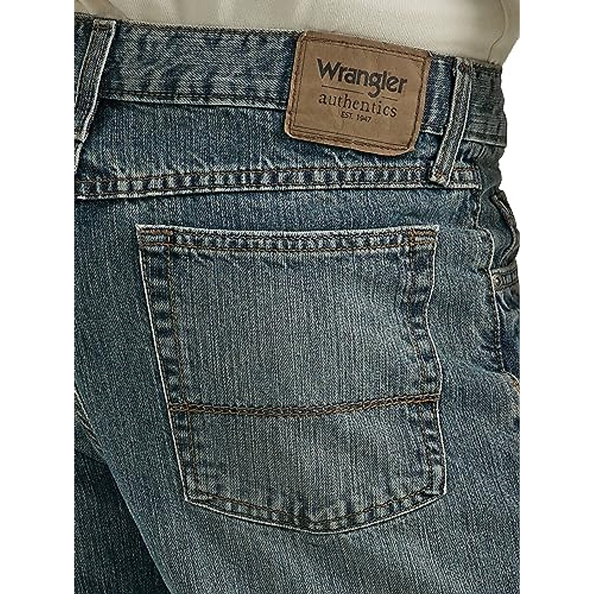 Wrangler Authentics Men's Relaxed Fit Boot Cut Jean, Tinted Mid Shade, 40W x 32L