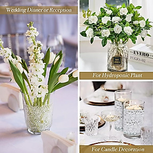 Veramz 200,000Pcs Clear Water Gel Jelly Beads, Water Beads for Vases, Vase Filler Beads Gel Jelly Balls, Vase Fillers for Floating Pearls, Wedding Centerpiece, Floating Candles, Christmas Decoration