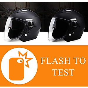 KOOUMOS 30pcs Reflective Decals Reflective Stickers Safety Warning Sticker Tapes Waterproofsp High Intensity Night Visibility Adhesive for Helmets Motorbike 1.18 x 3.25 Inch(3x8cm)