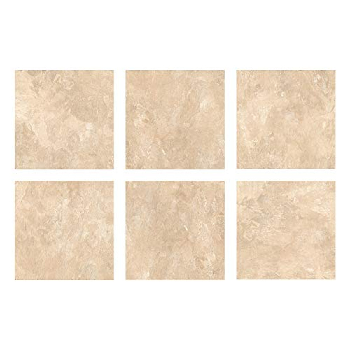 FloorPops FP3325 Canyon Peel & Stick Floor Tiles, Brown