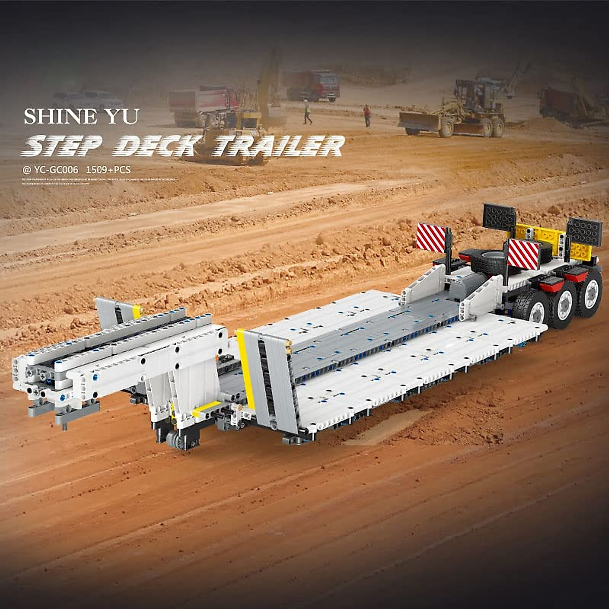 ZMBlock Building Block Set Brick Toys Container Trailer 1529 Pieces