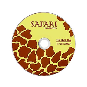Moserbaer Safari DVD-R 16X 4.7GB Branded Logo Recordable Media Disc-50 Pack Spindle