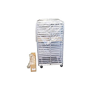 SHOPCraft Double Disposable Rack Covers, Heavy Duty Bun Rack & Food Cover 41” X 30” X 77”, for Industrial & Commercial Use, 150 Bags Per Roll