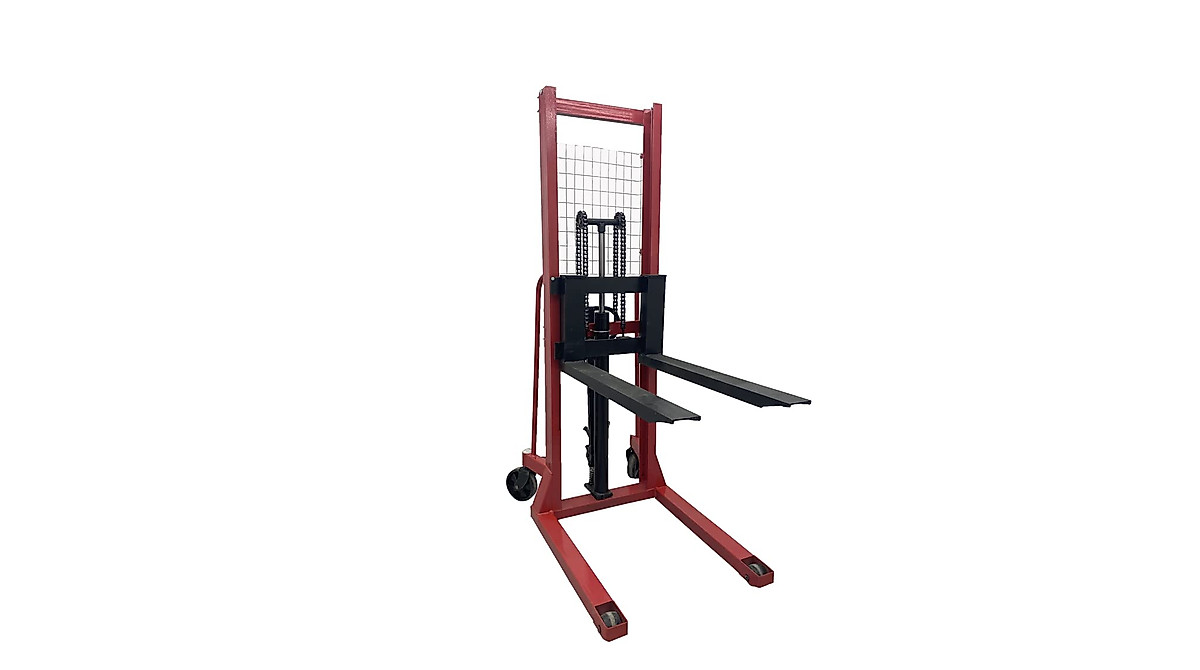 TECHTONGDA Hydraulic Hand Pump Stacker - 2200lbs Capacity