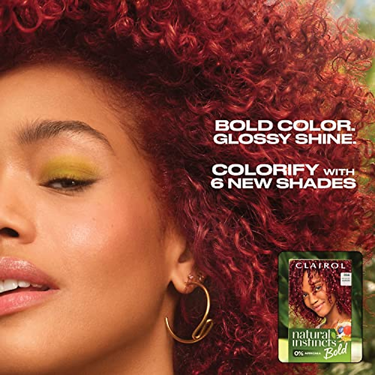Natural Instincts Bold Permanent Hair Dye, R56 Achiote Auburn Hair Color, Pack of 1