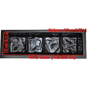 Concrete molds DIY Edge Stone Log Edging Border Garden Cement Curbs Garden Patio Sold 2pcs (BR02-Sm)