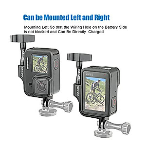 SKYJFFJ 90 Degree Aluminum Vertical Bracket Adapter Elbow Adapter for GoPro Hero11/10/9 Black