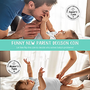 Dosuarue Pregnancy Gifts for First Time Moms, New Mom Gifts for Women with Mom and Dad 20oz Tumbler Set Onesie Baby Socks - Top New Parents Gifts for Couples - Gift for Gender Reveal, Baby Shower…