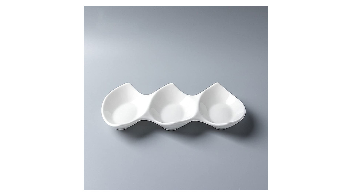 FRCOLOR Divided Plates Set - Elegant Ceramic Dishes