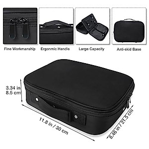 Noverlife Hair Clipper Case, Small Baber Bag for Scissors Clippers Trimmers & Haircut Kits, Barber Tools Storage Bag for Hairstylist Supplies & Grooming Kits, Hairdresser Organizer Bag Travel Case