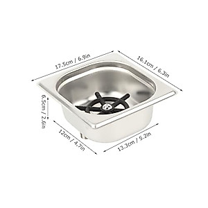 G1/2 Thread Commercial Cup Washer, Automatic Cup Washer Cleaner, Stainless Steel Glass Rinser for Bar Pub Restaurant Accessory, with Connector, Multifunctional Cup (small cup