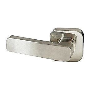 Fluidmaster 698 Universal Premium Toilet Tank Lever In Brushed Nickel, Contemporary Toilet Handle With Adjustable Arm