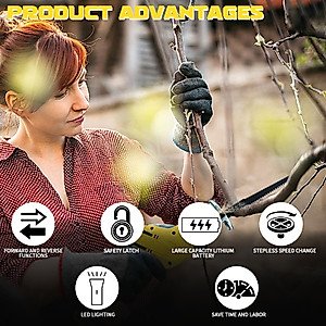 Cordless Reciprocating Saw for de-walt 20V max reciprocating saw,Recipro Saw 0-3000SPM Variable Speed,4 Saw Blades,Tool-free Blade Change Chainsaw for Cutting Wood/Metal/Plastic(No battery)