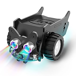 ELECROW STEM Projects Toys for Kids Ages 6+, Coding Robot Kit for Teens Learning Programming, Bulid Robot Toy Car, Electronics & Science Education Toys for Boys and Girls, MicroPython Program