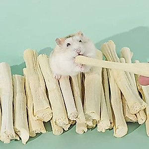 XLpeixin 300g Snacks Sweet Bamboo Chew Toy for Rabbits Chew Sticks for Hamster Chinchilla Guinea Pig,Molar Treats Snack for Small Animals…