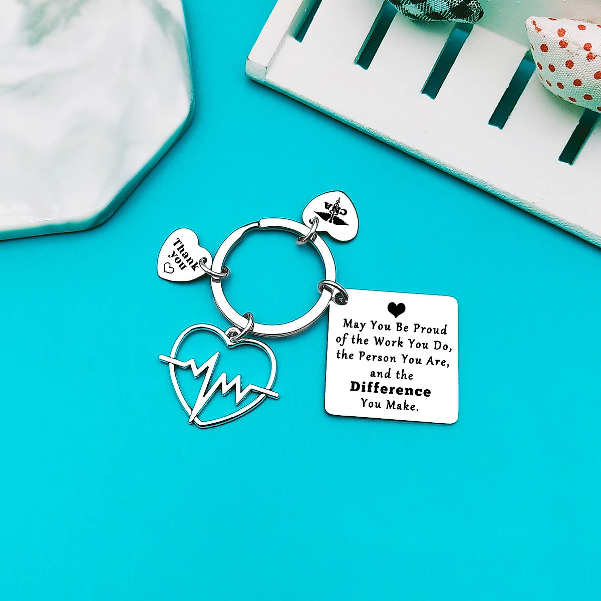 Xiahuyu CNA Thank You Gifts Certified Nursing Assistant Gifts Keychain CNA Graduation Gifts CNA Student Gifts CNA Appreciation Gifts CNA Leaving Gifts Christmas Birthday Retirement CNA Week Gifts