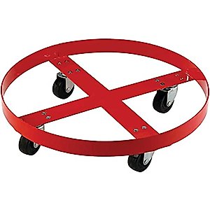 Global Industrial 1000 Lb. Capacity Drum Dolly for 55 Gallon Drum - Steel Wheels