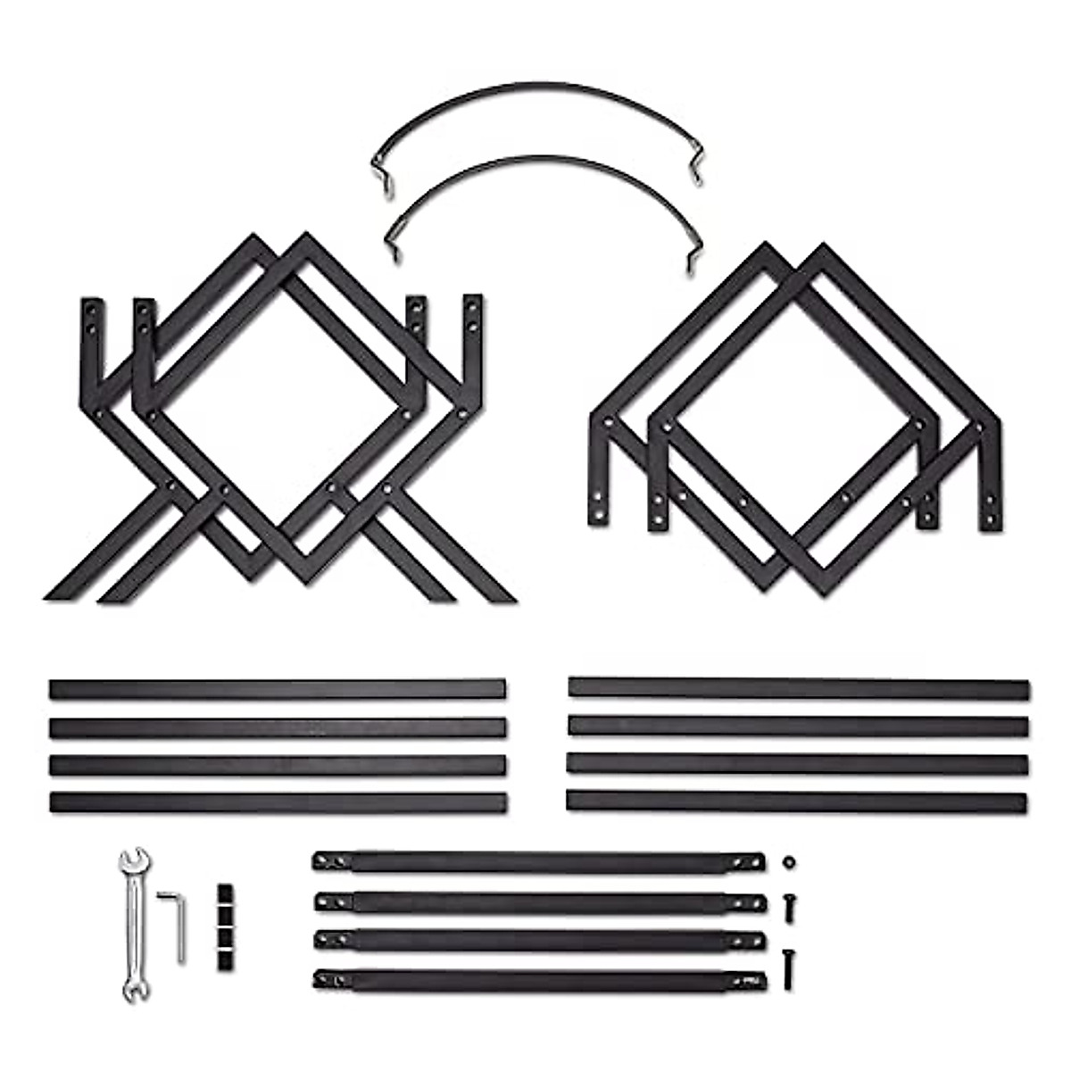 MODERN VINYL Record Holder - Matte Black Metal - 160-200 LP Storage - Simple, Quick Assembly - Vinyl Display, Storage - High-End Design - Protects Vinyl - Organize Albums - Book, Magazine, Files