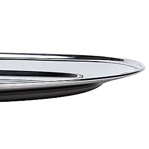 Stainless Steel Oval Platter, Large, 26 x 18-Inch Serving Platter by Tezzorio