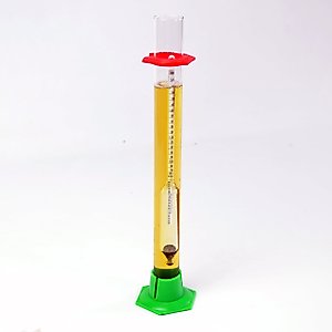 Triple Scale Hydrometer and 13" Glass Hydrometer Test Jar with Stand with Safety Bumpers Home Brewing Beer Brewing Wine Making