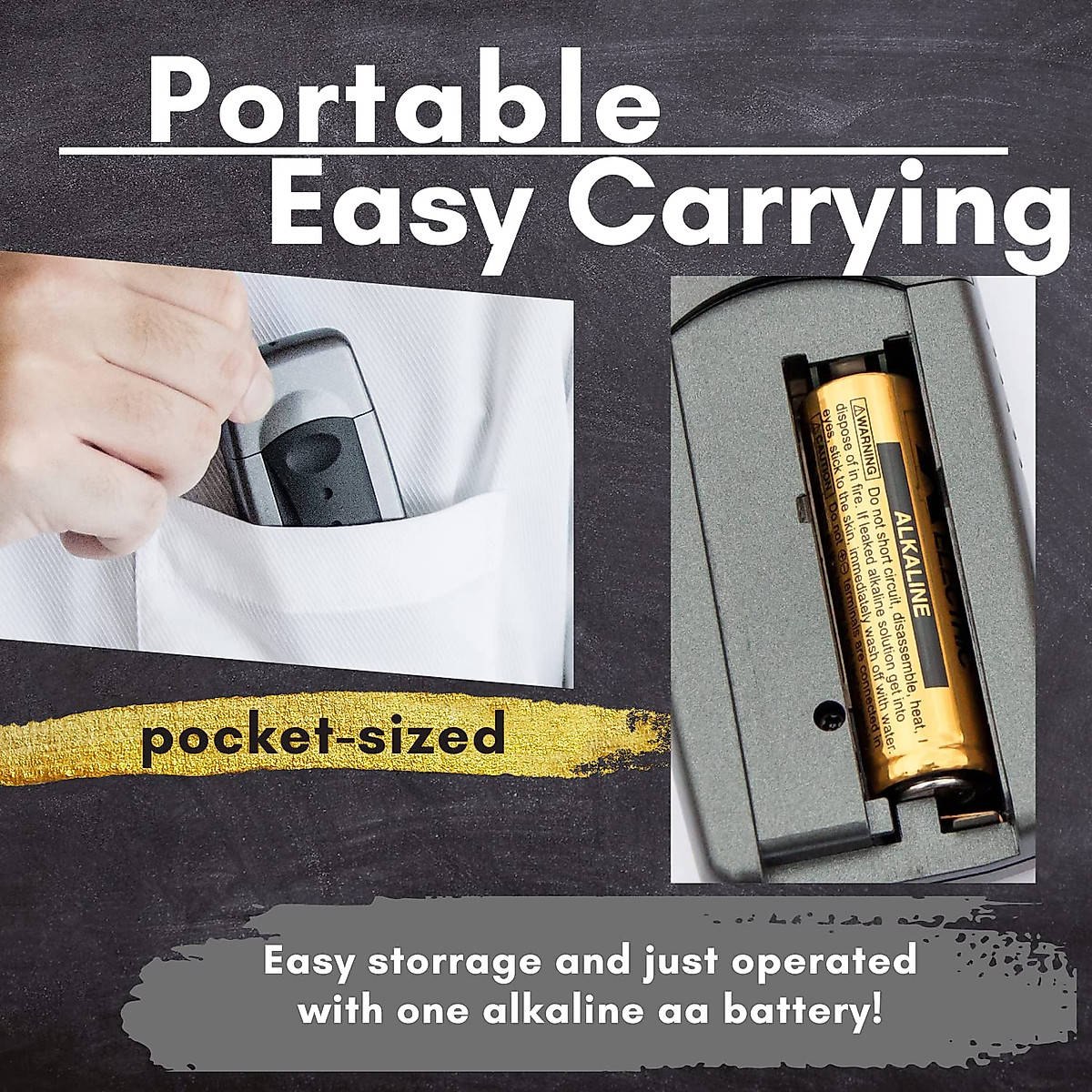 RBANER Battery Powered Beard Shaver for Men, Portable Electric Clipper, Cordless Facial Hair Trimmer, Safe Blade, Single Foil Professional Mini Razor, MB-043