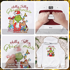 GYGOT 12 Sheets Christmas Iron On Transfers for T-Shirts,Christmas Heat Transfers Vinyl,Ready to Press Decals for T-Shirts Clothing DIY Crafts (Christmas)