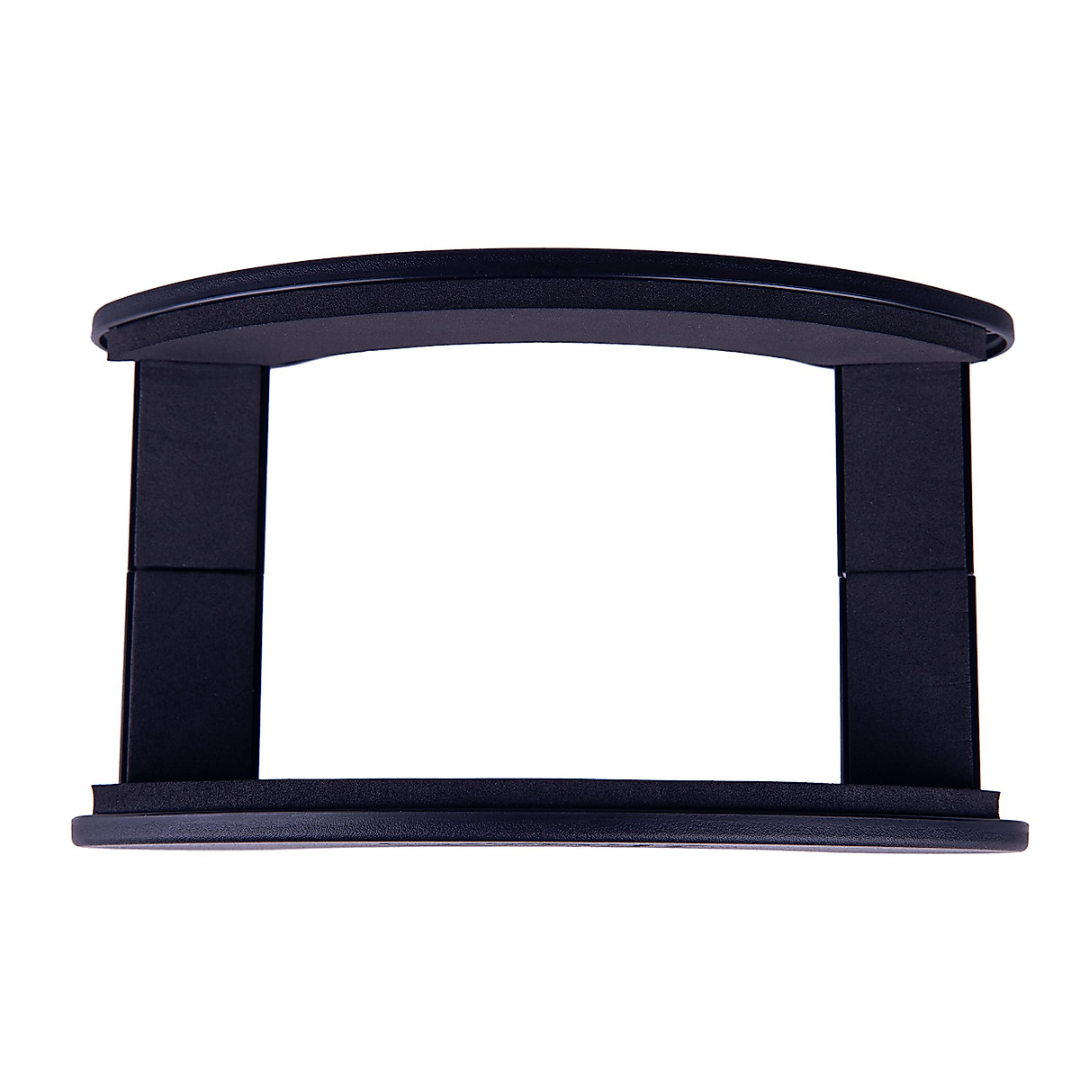 Fret37 Attachable Guitar Stand, Floor, Adjustable Fit, Portable, Classical, Steel String, and Bass Acoustic Guitars, Guitar Accessories, Music Stand, Black