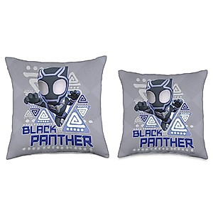 Marvel Spidey and His Amazing Friends Black Panther Throw Pillow, 16x16, Multicolor
