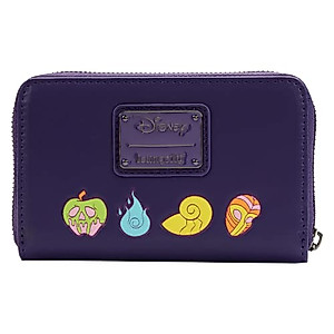 Disney Villains in the Dark Zip Around Wallet