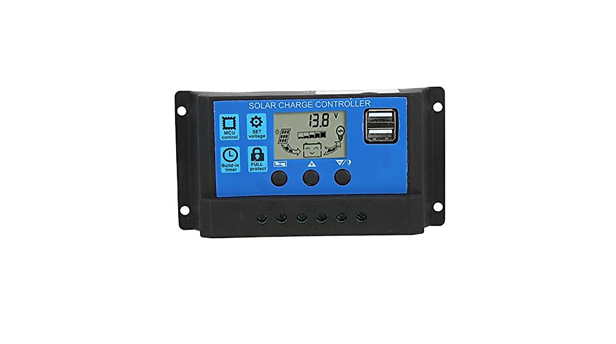 30A Solar Panel Controller with LCD Display