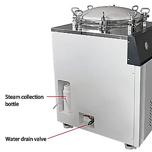 SH Scientific New 150L Vertical Autoclave. Glassware, Mushroom Grain and Culture Media Sterilization. Quicker Cycle. Advanced Pressure Gauge Display (PSI). 20psi at 121℃. Commercial and lab use. 220V
