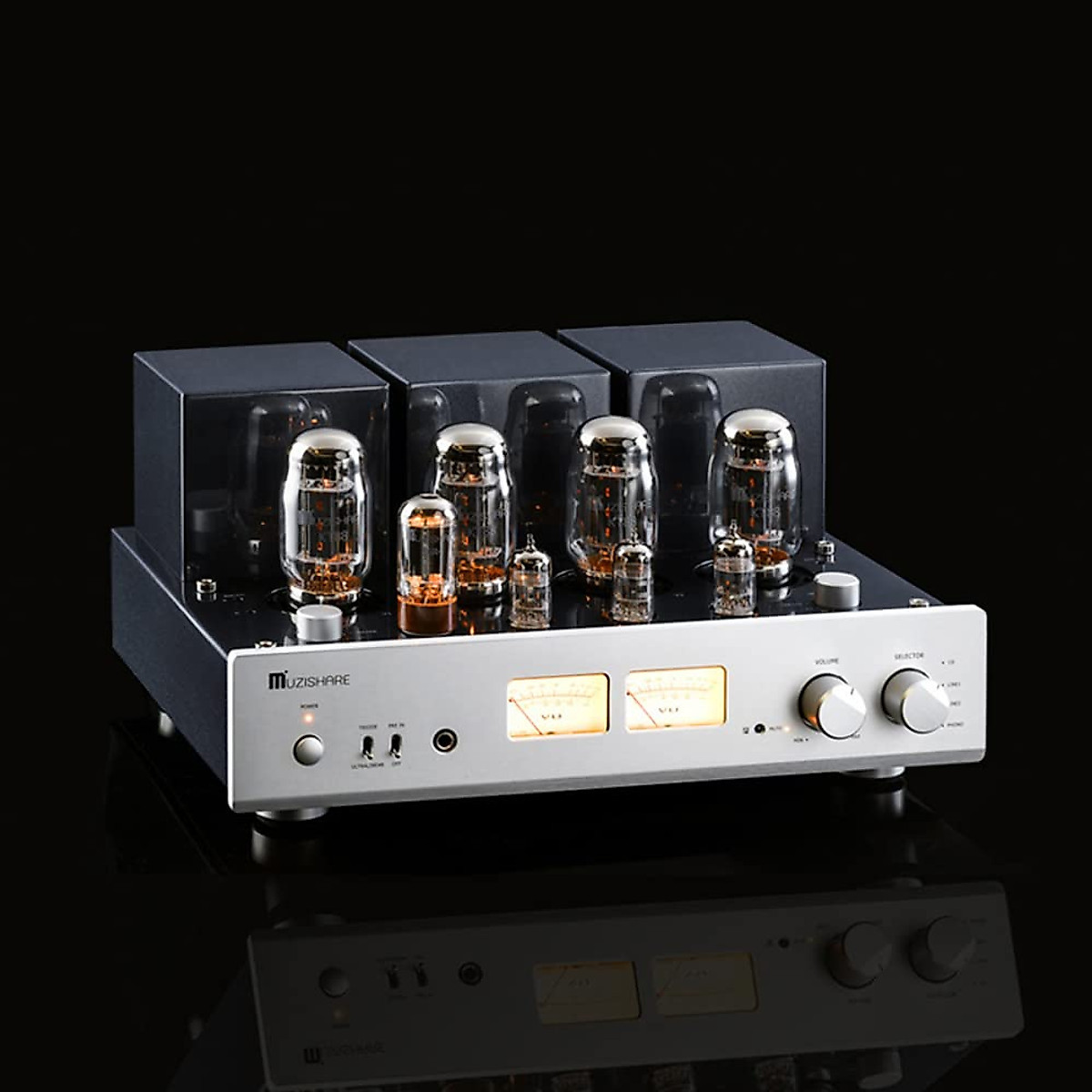 MUZISHARE X7 KT88 x4 Vacuum Tube Integrated Amplifier Push-Pull Power Amp MM Phono Tube Amplifier Balanced XLR 2022 Remote