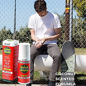 Hemp Oil 2-Pack Uncle Bud's Topical Roll On Pain Reliever, Hemp Oil for Pain Reduction, Stress Support, Achy Muscle Relief, Fast Acting, Anti Inflammatory