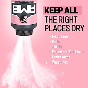 Anti Monkey Butt Body Powder for Women, Talc Free Anti Chafing and Sweat Absorbing Powder with Clamine, Hypoallergenic Formula, 8 oz (2 Pack)