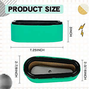 Glooglitter 496894S 496894 493909 Air Filter with 272403S 272403 Pre Filter Compatible with LG496894JD LG496894S GX85 Craftsman 12.5-17HP 5053K Lawn Mower Air Filter(4 Pack)