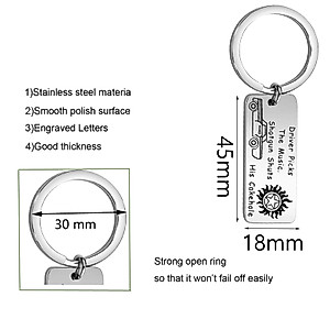Supernatural Inspired Keychain Gift Driver Picks The Music Shotgun Shuts His Cakehole Keychain (Keychain)