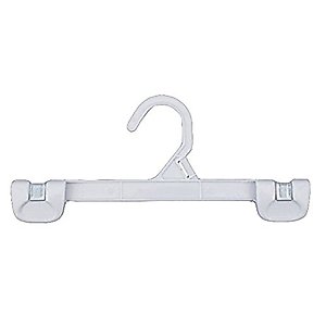 NAHANCO 1681/12W Snap Grip Plastic Hook Skirt/Slack Hanger, 12", White (Pack of 200)