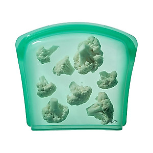 Cuisipro Silicone Reusable Leakproof Bag, 67.5 Ounce, Green