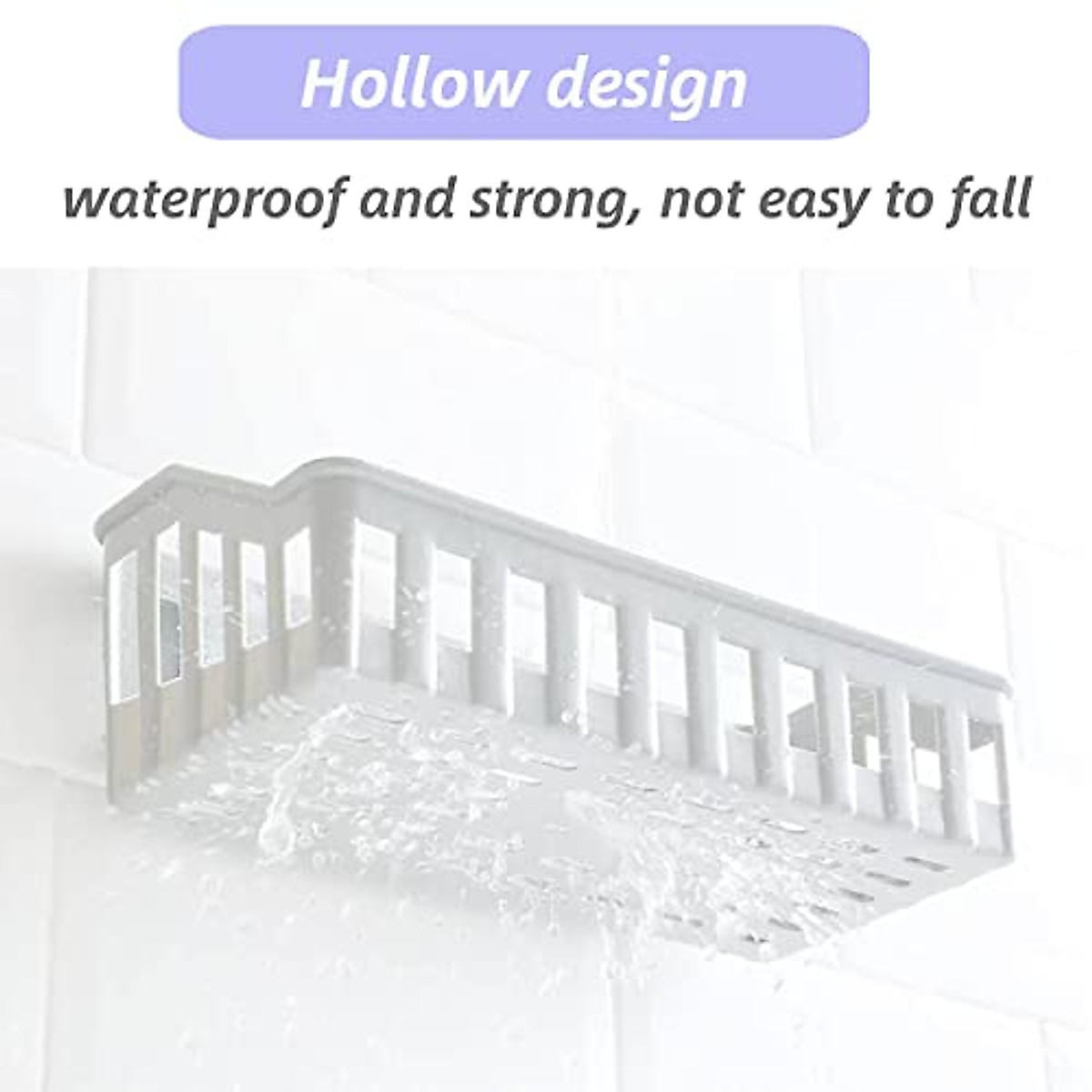 YeeBeny Shower Caddy Suction Cup Set Shower Shelf Shower Basket, rv shower caddy Powerful Heavy Duty Hold up to 22lbs, for Shampoo & Toiletries, Kitchen Bathroom Bedroom Organizer, 3-Pack