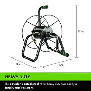 Yard Butler Handy Reel Silver Vein - Compact & Easy-to-Use Garden Hose Reel - Portable Design with Mounting Option - Make Watering Your Plants, Flowers & Lawn Easy