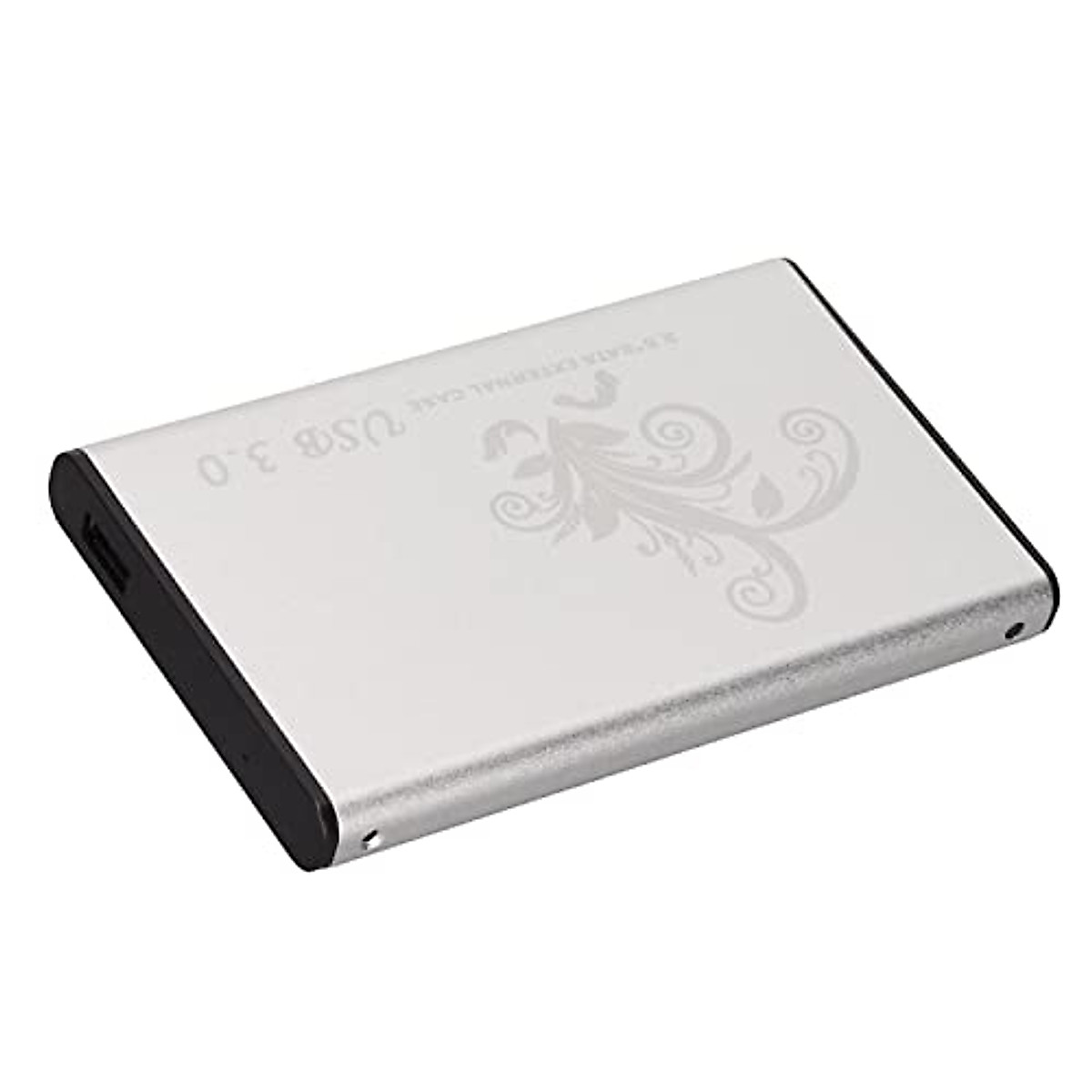 Hard Disk Case, 4TB 2.5in Hard Drive Enclosure LED Indicator USB3.0 Hot Swap for Laptop(Silver)