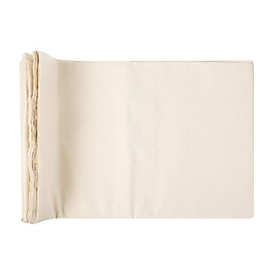 Muslin Fabric 63" x 2 Yards Muslin Fabric by Yard 100% Cotton Muslin Cloth Unbleached Muslin Linen Fabric Material Soft White Muslin Fabric for Sewing Draping Material Apparel Cloth(Medium Weight)