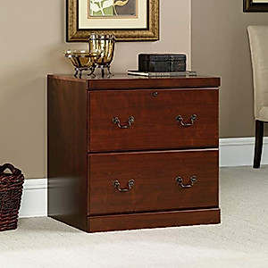 Sauder Heritage Hill Lateral File - Classic Cherry Finish & 2-Shelf Bookcase, Select Cherry Finish