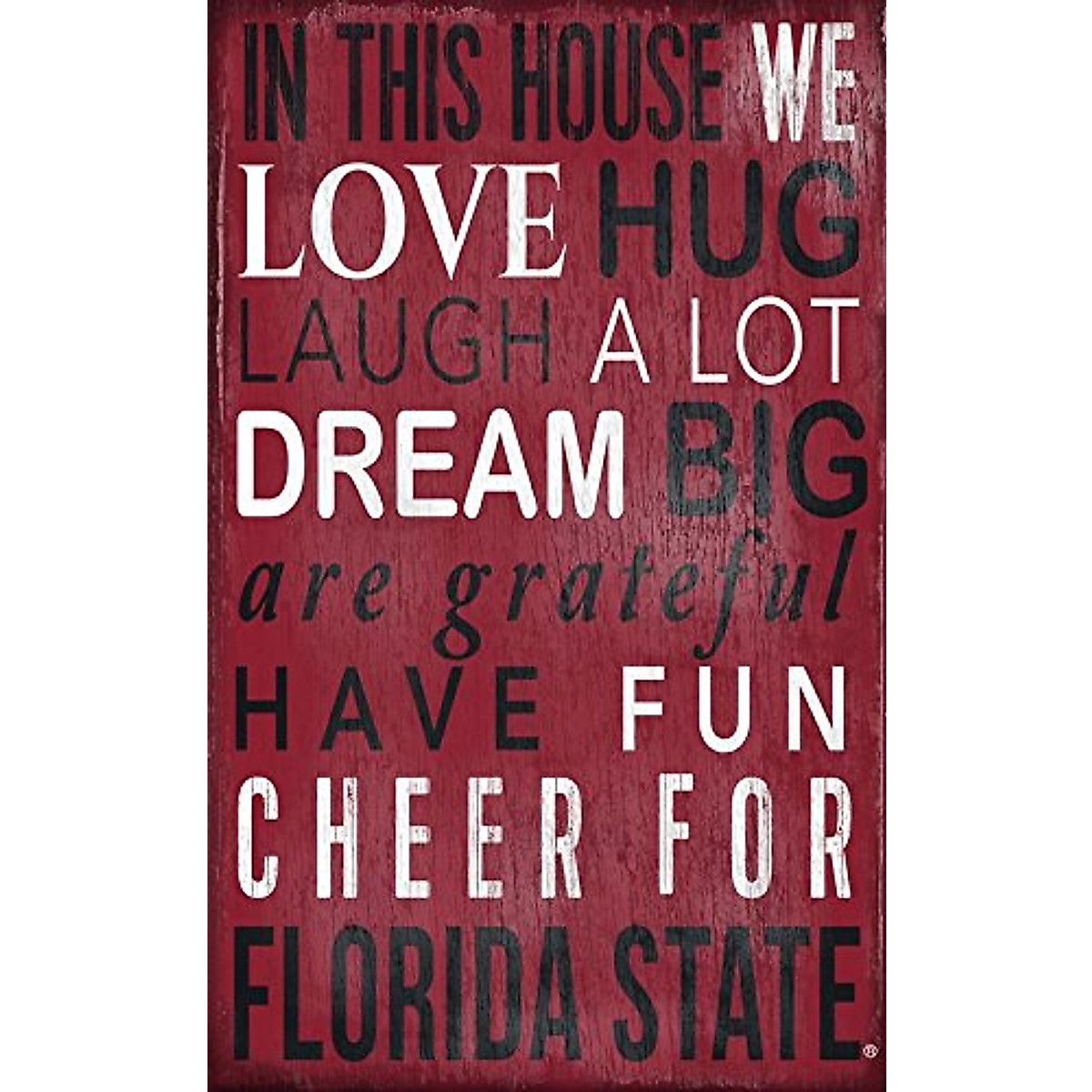 Fan Creations Florida State in This House Sign, Multicolored